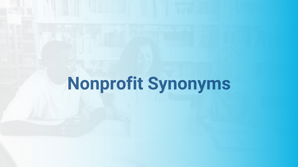 25 Nonprofit Synonyms | Charity Charge